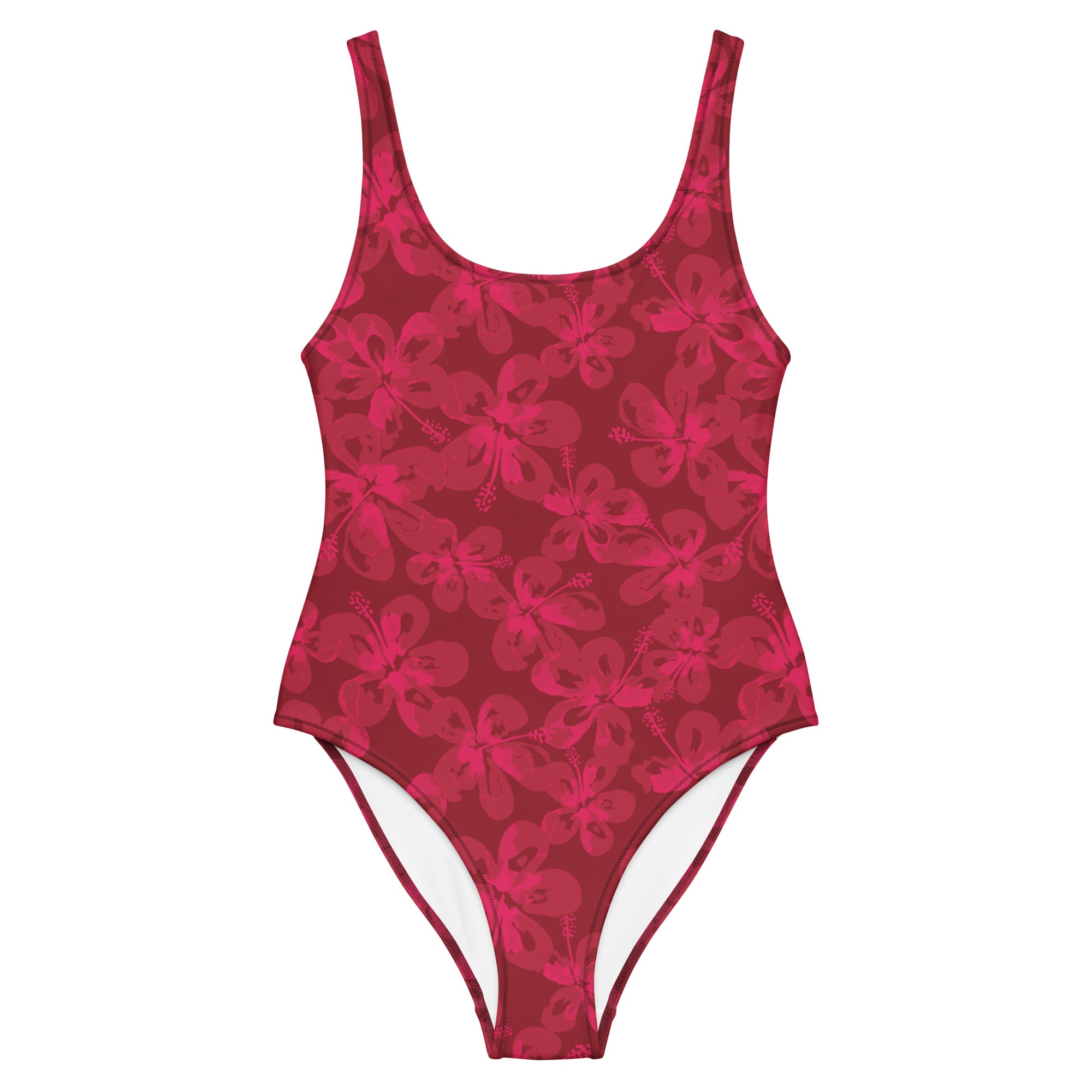 Watercolor Hibiscus One-Piece Swimsuit – Solshine and Co
